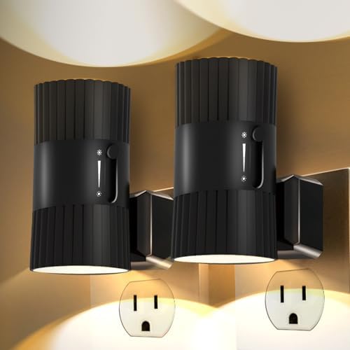 Aora Night Light, Plug-in Wall Mount with Dusk to Dawn Sensor, Set of 2 ...