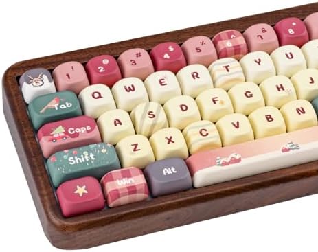Amazon.com: COOMICKEY PBT Keycaps, Cute Cartoon Christmas Style Keycap ...