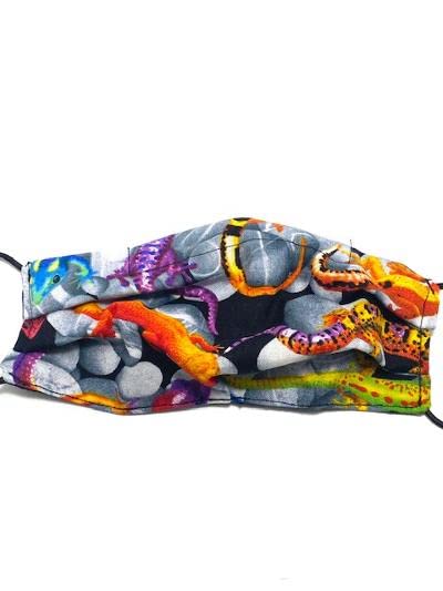 Amazon.com: FACE MASK - GECKOS - AGES 8-12 - REVERSIBLE/REUSABLE ...