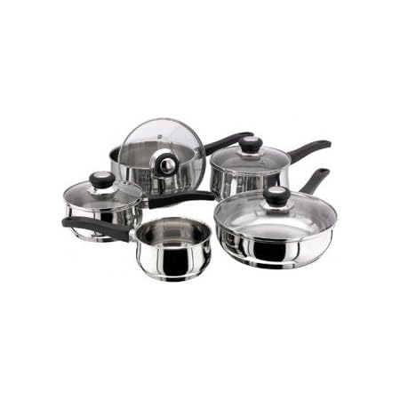 Judge Vista JJC2A Stainless Steel Set of Pans, 5-Piece Set, 24cm Saute ...