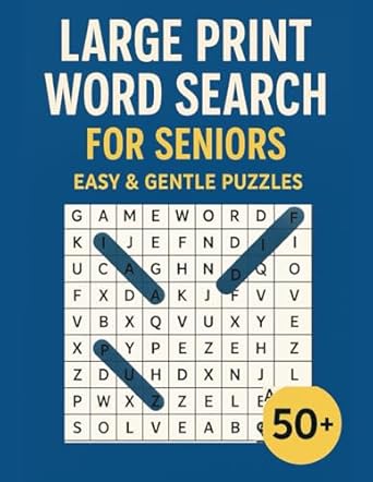 Amazon.com: Gentle Word Search for Memory Support: Large Print Puzzles ...