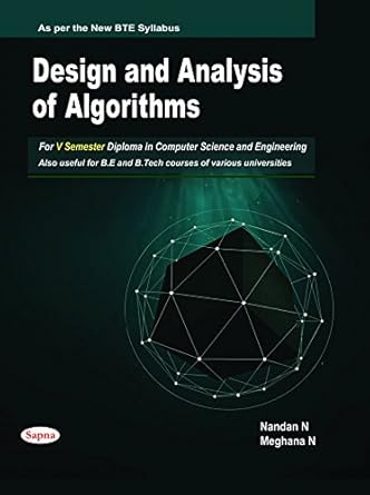 Buy DESIGN & ANALYSIS OF ALGORITHMS FOR 5 SEM DIPLOMA IN COMPUTER ...