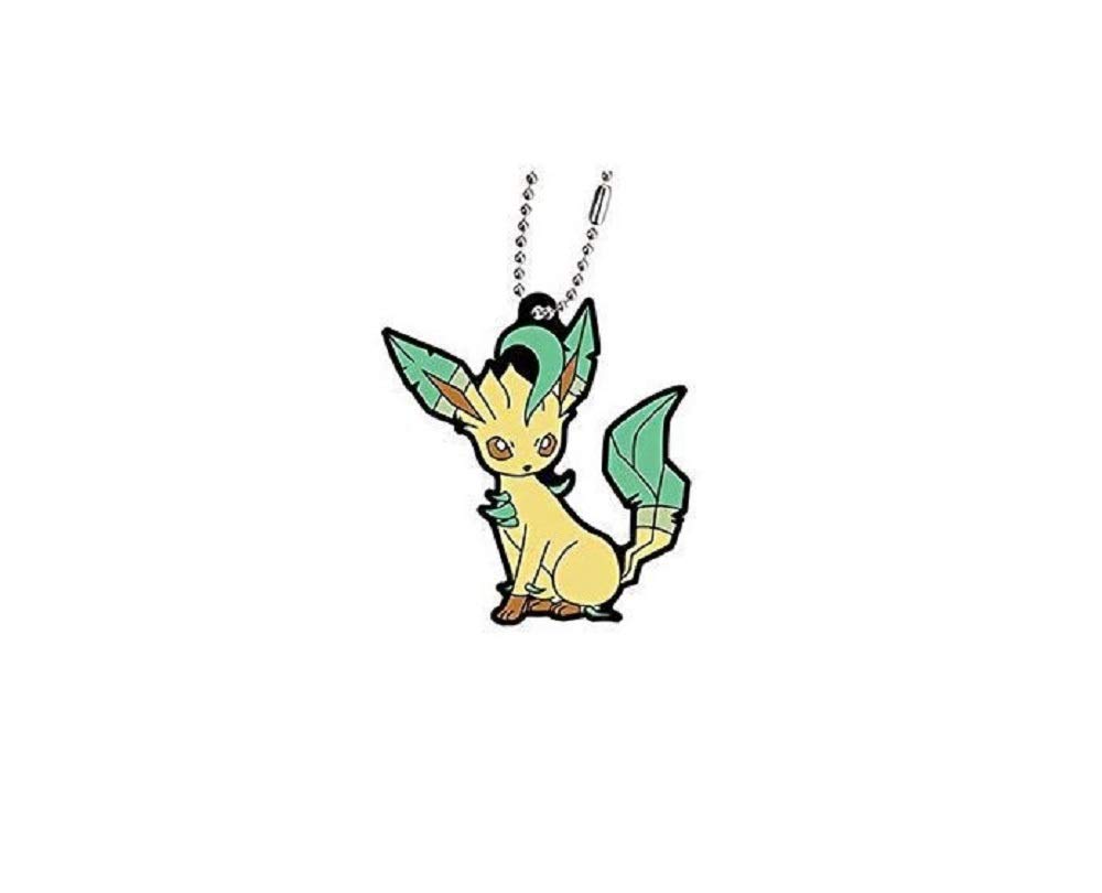 Pokemon Eevee Evolution Leafeon Leafia Character Gacha Capsule Rubber ...