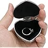 Amazon.com: Hipiwe Vintage Heart Shape Jewelry Box - Small Antique Ring ...