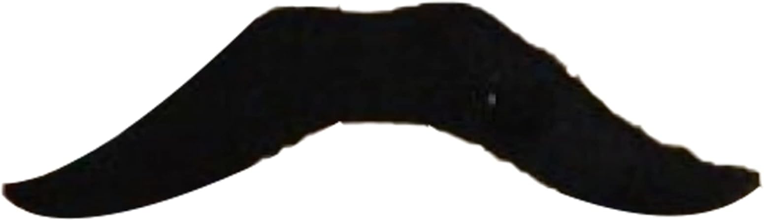 4 X Black Stick On Fake Tash Handlebar Moustache Mexican / 118 / YMCA ...
