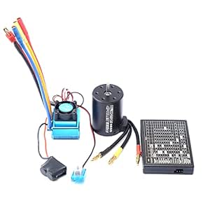 3650 Brushless Motor 2300KV Motor 120A ESC Programming Card for 1/8 1/ ...