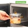 0.45L/15.8oz Pot De Cuisson en Verre, Pot en Verre pour Cuisine, Mini ...