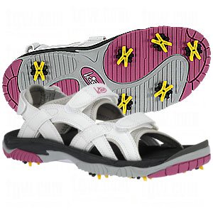 Buy Bite Women's Double X TG Golf Sandal,White/Fucshia,7 M at Amazon.in