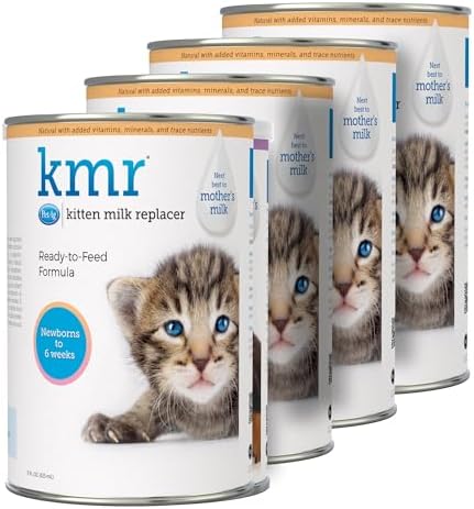 PetAg KMR Kitten Milk Replacer Liquid - 11 oz, Pack of 4 - Ready-to ...