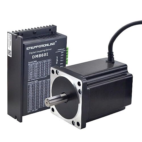 STEPPERONLINE 1 Axis Stepper Motor CNC Kit 8.2Nm(1161.45oz.in) Nema 34 Stepper Motor + 2.4-7.2A ...