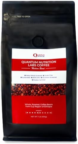 Amazon.com : Quantum Organic Whole Roasted Coffee Beans - Medium Roast ...