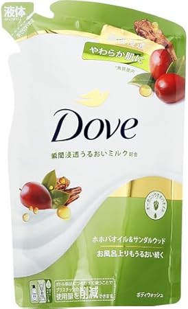 Amazon | ユニリーバ ダヴBW ホホバオイル&サンダルウッド 詰替 330g | Dove | ボディソープ 通販