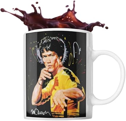 Bruce Lee Gifts Mug Signed Photo Mug Coffee Tea Mugs 11oz White ...