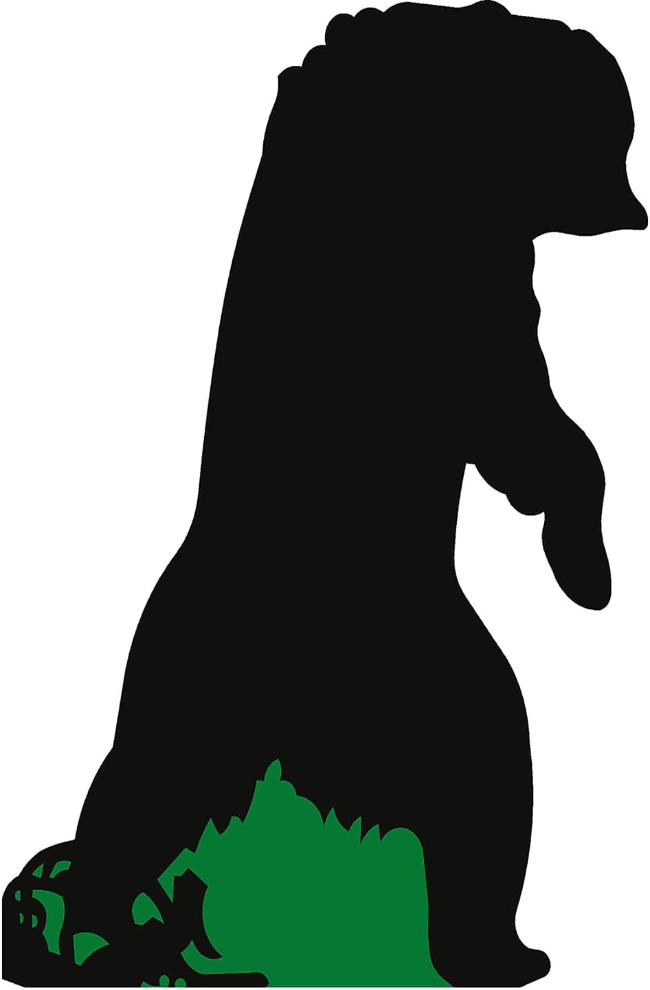 Amazon.com: SP12864 Standing Angry Hunched Bear Trap Hunting Silhouette ...