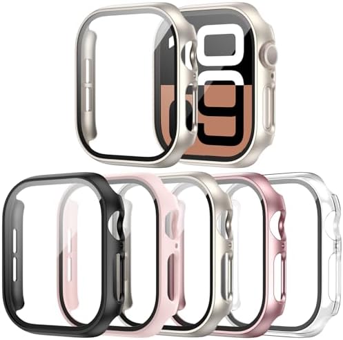 Amazon.com: Tensea [3Pack for Apple Watch Screen Protector Case Series ...