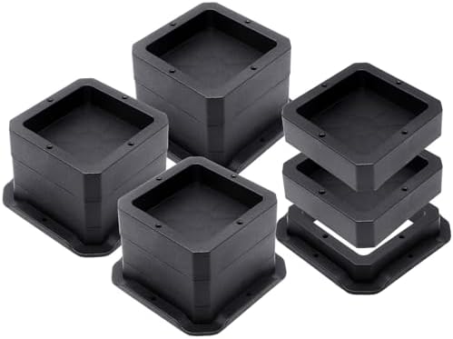 Amazon.com: MYMULIKE Adjustable Bed Furniture Risers - Elevation in ...