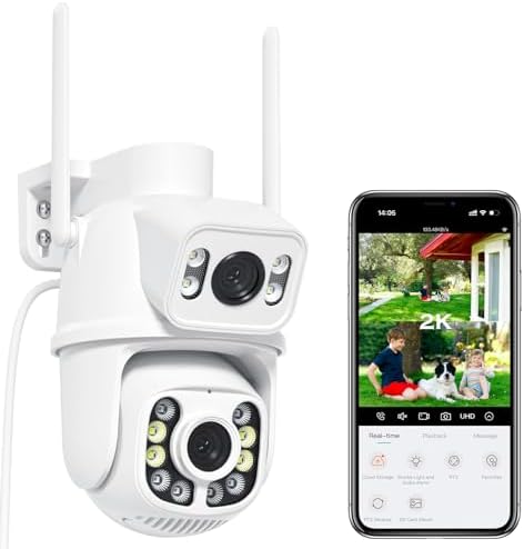 Amazon.com : AOSU Solar Security Camera Wireless Outdoor System, 3K/5MP ...