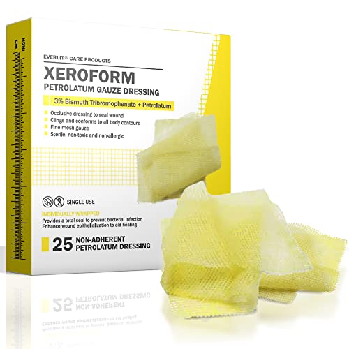 Snapklik.com : EVERLIT Xeroform Petrolatum DressingSterile, Non ...