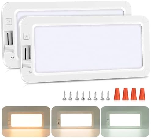 Amazon.com: 2 Pack RV Lights Interior,3 Color RV LED Super Bright ...