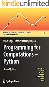 Programming for Computations - Python: A Gentle Introduction to Numerical Simulations with ...