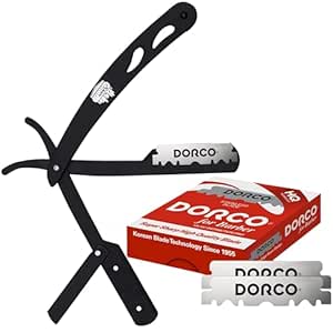 Amazon.com: The Shave Factory Straight Edge Razor Kit (Black / 100 ...