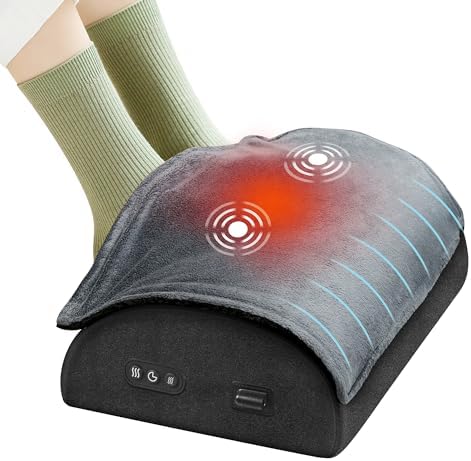 Amazon.com: Foot Rest for Under Desk at Work, Heated Under Desk ...