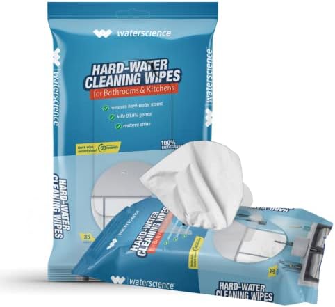 WaterScience (Pack of 35) Kitchen and bathroom Cleaning Wet Wipes ...