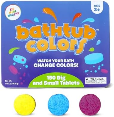 Amazon.com : Kid Made Modern Bath Color Tablets for Kids - 450 Non ...
