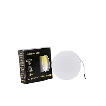 Kindle Lights 15W Rimless Round LED PVC Surface Panel Light | Elegant ...