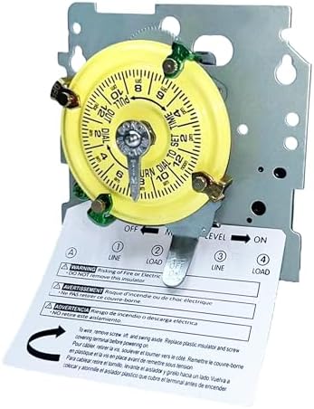 T104M Mechanical Time Switch,208-277 VAC 5HP 40A DPST Time Switch,24 ...