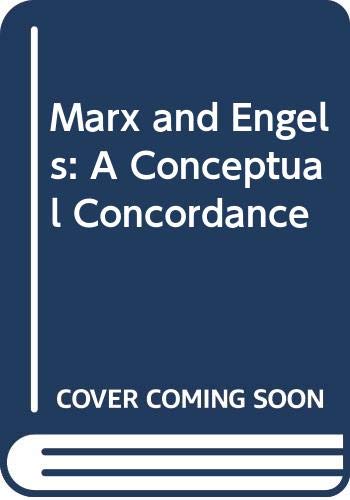 Buy Marx and Engels: A Conceptual Concordance Book Online at Low Prices ...