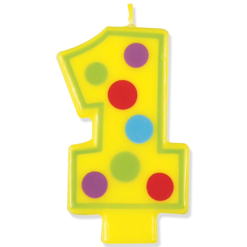 1 Birthday Candle Clip Art