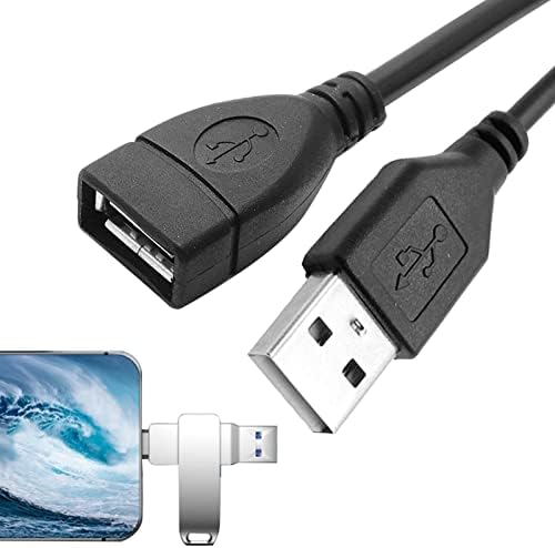 USB Extension Cable USB To USB 2.0 Adapter, Male To Female Cable Lead ...