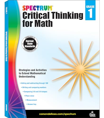 Spectrum Grade 1 Critical Thinking for Math Workbook, Addition - Want ...