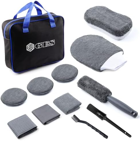 GES Car Wash Cleaning Tools Kit,12-Piece Premium Car Cleaning Kit with ...