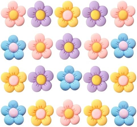 Amazon.com: Wanmu 20 Pcs Flower Fridge Magnets, 3D Cute Refrigerator ...