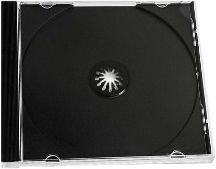 RIVERMEDIA 25 X Premium Single CD Jewel Cases with Black Tray 10.4mm ...