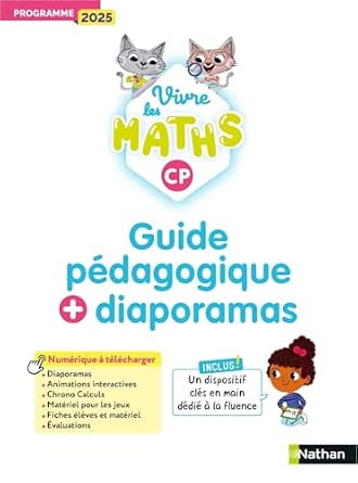 Vivre les maths - CP - Guide pédagogique + Diaporamas - Programme 2025 ...