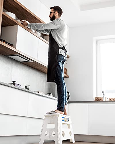 Snapklik.com : ACKO Folding Step Stool -13inch Height Premium Heavy ...