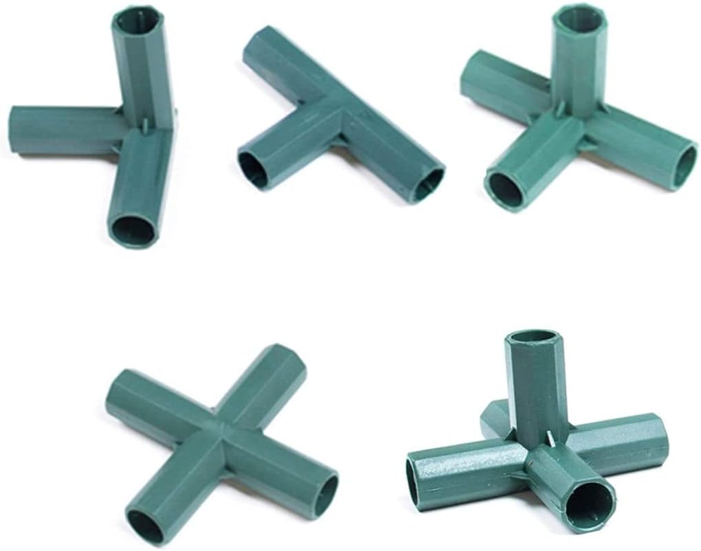 Greenhouse Frame Connectors,6 Types 30 Pcs 16mm Stable Support Heavy ...