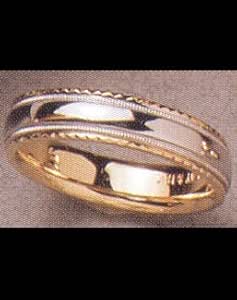 Amazon.com: SW32 Two Gold Colors Engraved Wedding Ring : Everything Else