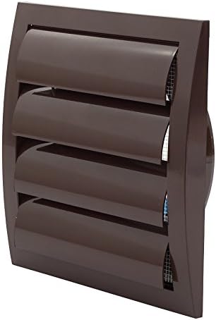 Brown Exhaust Hood Vent 5'' Inch with Built-in Pest Guard Screen and ...