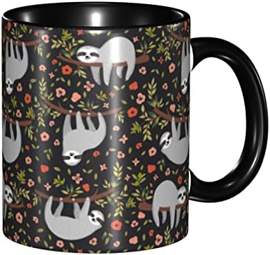 Amazon.com: Yalucky Novelty Sloth Coffee Mug, Cute Travel Tea Mug ...