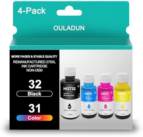 Amazon.com: 31 32 Refill Ink Bottle Set Replacement for HP 31XL 32XL ...