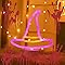 YAOZHOU Witch Hat Lights Neon Signs,Battery Operated LED Wizard Hat ...