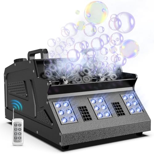 Amazon.com: DazzlingStage 2000W Fog Machine, 3 in 1 Fog Bubble Machine ...