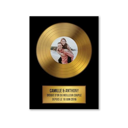 Offrir un disque d'or personnalisé : idée cadeau originale et unique
