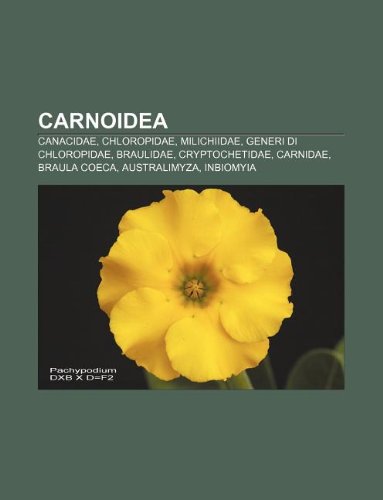 Amazon.co.jp: Carnoidea: Canacidae, Chloropidae, Milichiidae, Generi Di ...