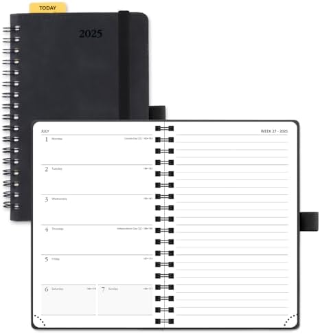 Amazon.com : POPRUN 2025 Planner Weekly Notebook [Pocket Size 4''x 6.25 ...