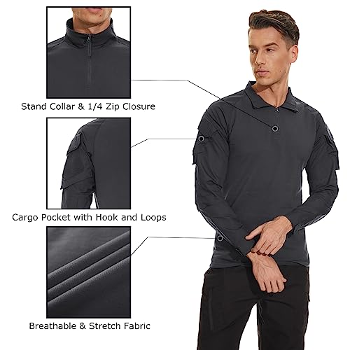 Snapklik.com : TACVASEN Mens Standard Tactical Combat Shirt Military T ...